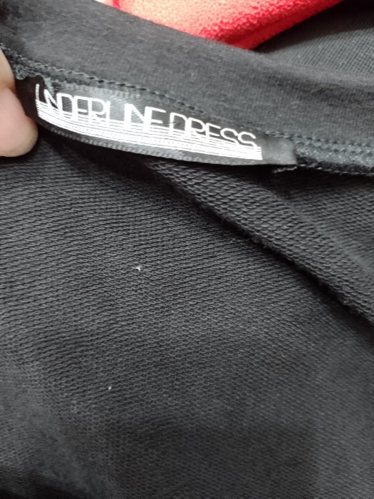 品牌INDERI INE DRESS黑色棉質誇張袖口彈性洋裝L-XL號旋轉55 | Yahoo拍賣