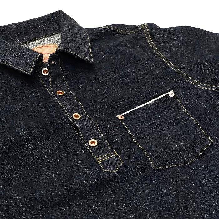 06/30 (一)結標【FOB FACTORY】全新僅試穿《36》LVC級別 豐田G3力織機 Pullover 丹寧套頭罩衫 一元起標 ...