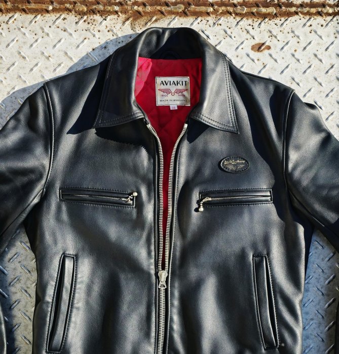 生來狂野一元起標可刷卡二手極新英國製 Lewis Leathers Dominator Jacket 復古英式摩托車騎士夾克外套皮衣No ...