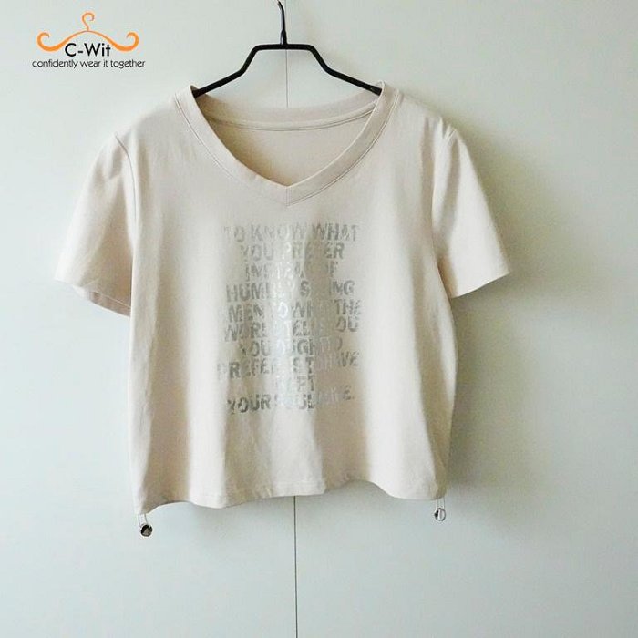 一元起標～當 我 們 在 衣 起C-WIT＊╯全新專櫃DITA兩側抽繩設計上衣M | Yahoo拍賣