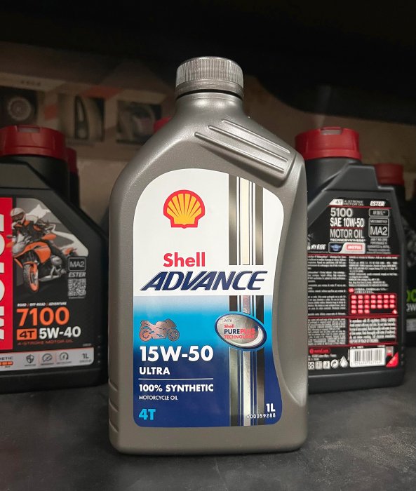 2罐400元【阿齊】殼牌 英國製 Shell ADVANCE ULTRA 4T 15W50 SN MA2 全合成 1L | Yahoo拍賣