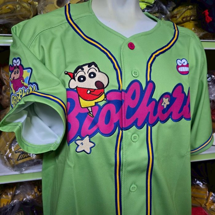 貳拾肆棒球-中華職棒大聯盟CPBL中信兄弟 x 蠟筆小新聯名球衣 3XL | Yahoo拍賣