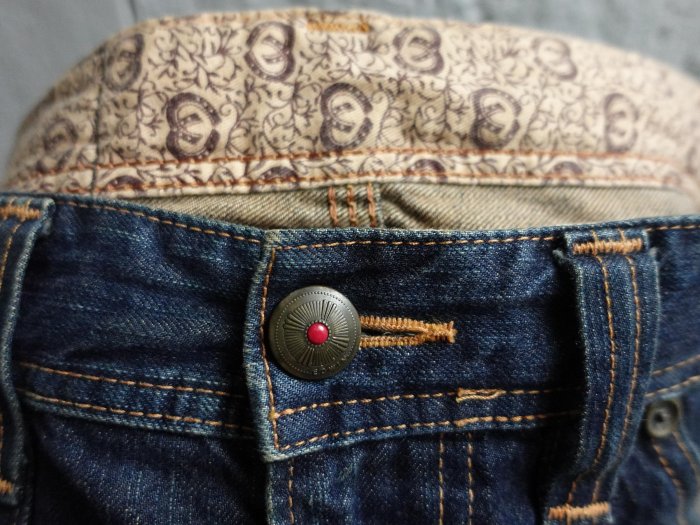 CA 愛德恩 EDWIN 藍系仿舊刷紋 直筒 牛仔褲 32腰 一元起標無底價E265 | Yahoo拍賣