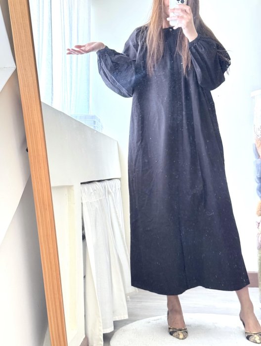 KIITO 正品新品 黑色寬版洋裝 棉質 全新吊牌 | Yahoo拍賣