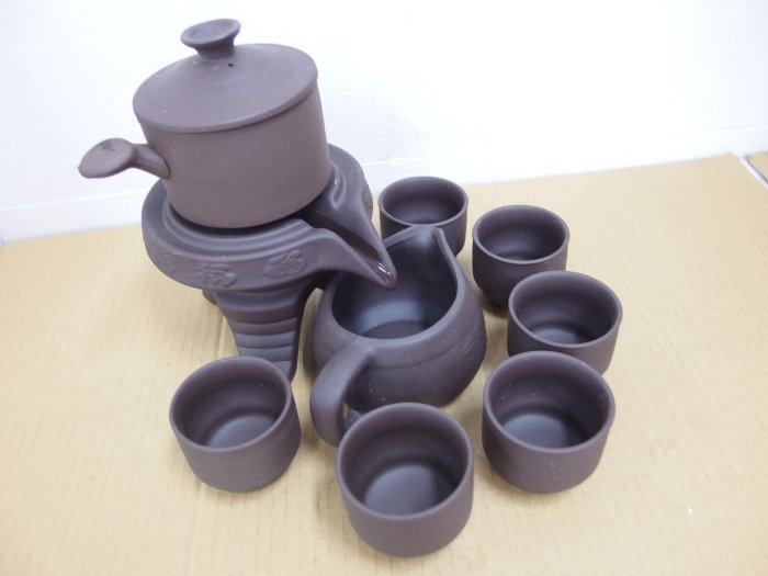 以琳の屋 ~自動出水(旋轉出水) 紫砂茶具套裝 兩壺6杯 『一元起標』-E2--5(Z1172)6# | Yahoo拍賣