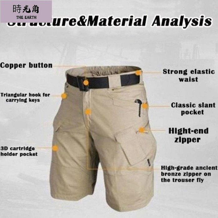 Ins短褲防水戰術工裝短褲男士戰術軍裝作戰迷彩褲s-5xl | Yahoo拍賣