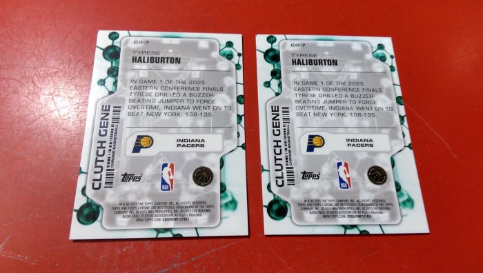 GB】25-26 Topps Chrome【Tyrese Haliburton】Clutch Gene特卡 2張一起賣 | Yahoo拍賣