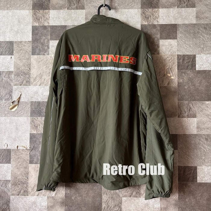Retro CLUB【一元起標】【全新】美軍公發軍品 New Balance USMC 美國製 軍綠色 陸戰隊訓練夾克 C25731 ...