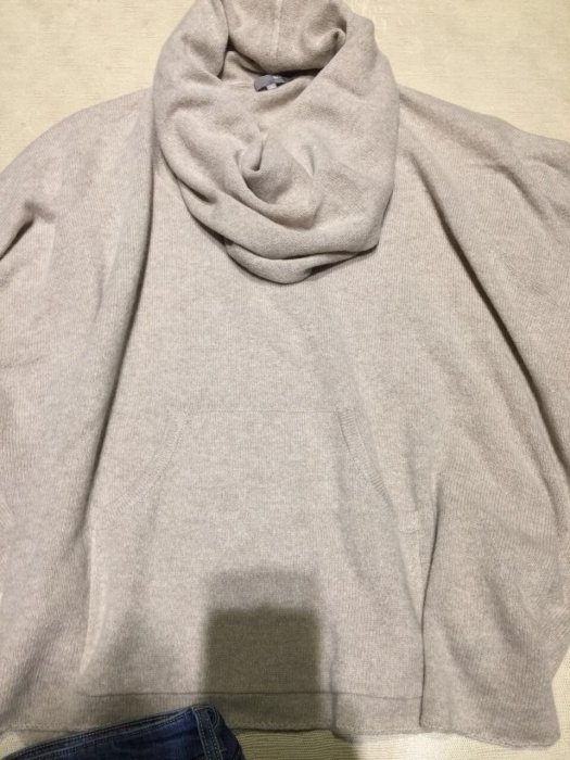 360 sweater 100% cashmere 淺藕色造型罩衫 kiito | Yahoo拍賣