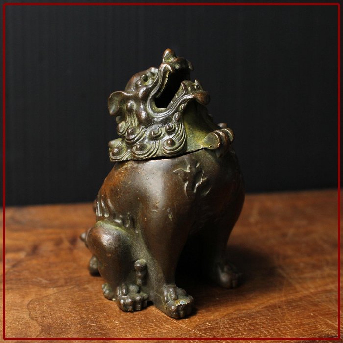【桑園の】銅細雕 229g 瑞獅 獅吼 薰香爐 銅香爐 精緻小品 D 6218 | Yahoo拍賣
