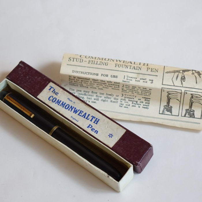 1920s 英國製 🇬🇧 The Commonwealth Pen 古董活塞鋼筆（原盒＋說明書）【一元起標】 | Yahoo拍賣