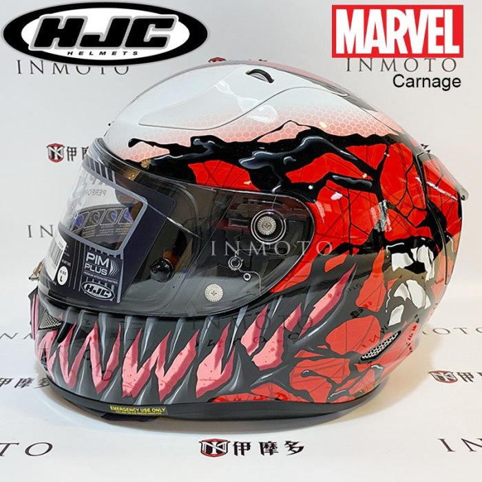 伊摩多※HJC RPHA 11 carnage 血蜘蛛 殺戮屠殺 漫威 MARVEL 聯名安全帽 贈墨片 除霧片 猛毒 | Yahoo拍賣