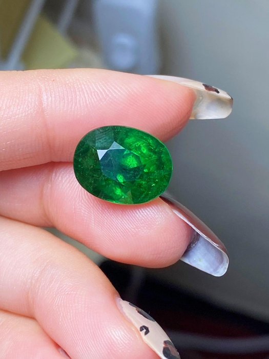 【台北周先生】老闆說GRS有90%開VVG 天然沙弗萊 10.13克拉 無燒無處理 濃郁Vivid綠色 巨無霸 收藏 | Yahoo拍賣