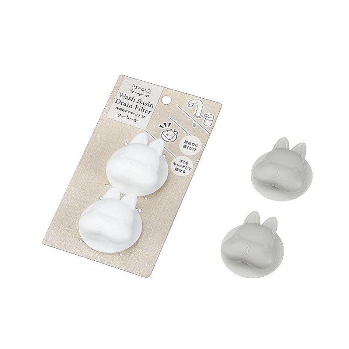 asdfkitty*日本 ECHO 兔子造型洗臉台濾網-2入-排水孔濾網-顏色隨機-正版商品 | Yahoo拍賣