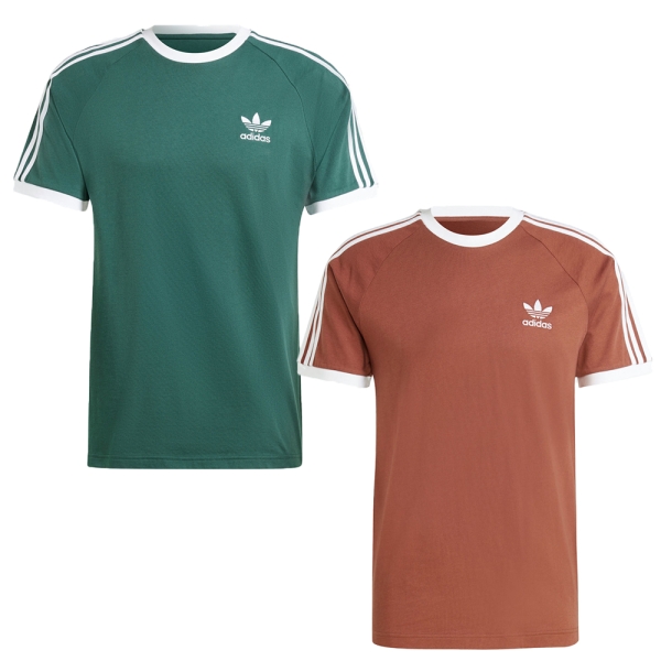 【下殺】Adidas 短袖上衣 男裝 純棉 綠/棕【運動世界】IY8720/IZ3071 | adidas | Yahoo購物中心
