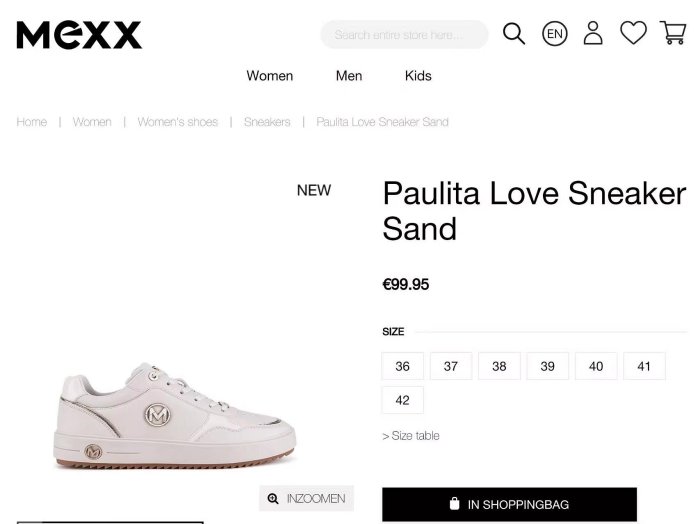 25mart【一元起標】荷蘭 Mexx 女 休閒鞋 滑板鞋 白色 36 | Yahoo拍賣