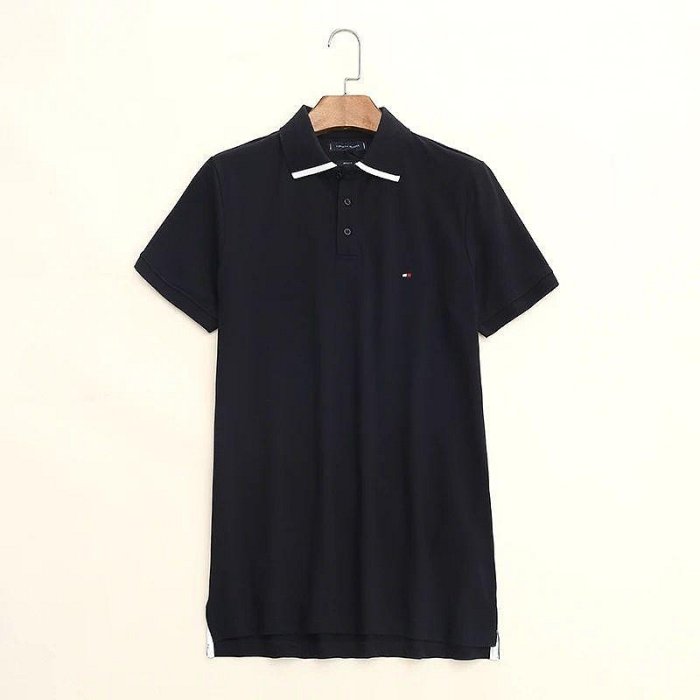 25mart【一元起標】美國 男 3色小標繡 後領字母 可立領 水洗網眼 短袖 POLO衫 黑色 M | Yahoo拍賣