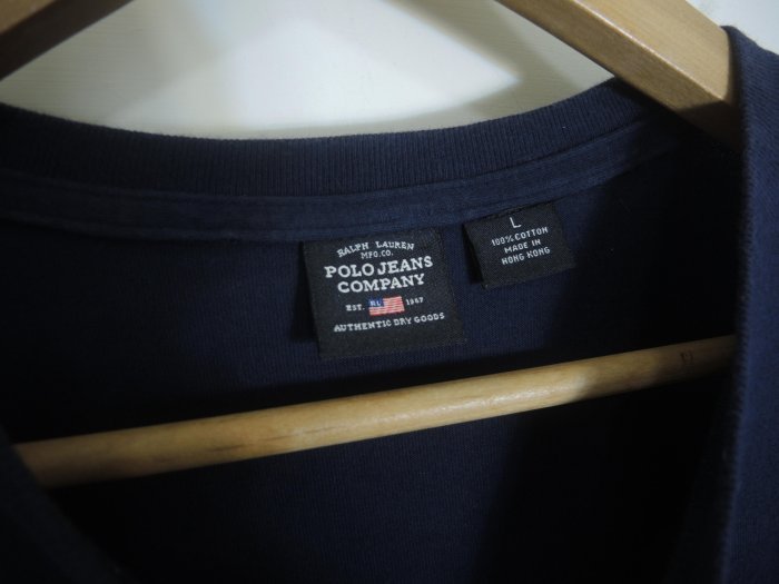 Furugi Shop 美國馬球 POLO Ralph Lauren 深藍 豹 圖騰 字母 短袖T恤 一元起標 1G528 | Yahoo拍賣