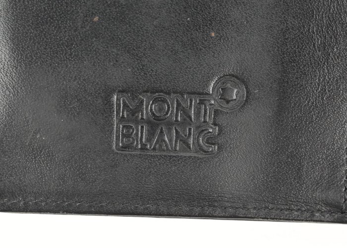 《玖隆蕭松和 挖寶網H》MONTBLANC 萬寶龍 短夾 卡夾 皮夾 黑 (12575) | Yahoo拍賣