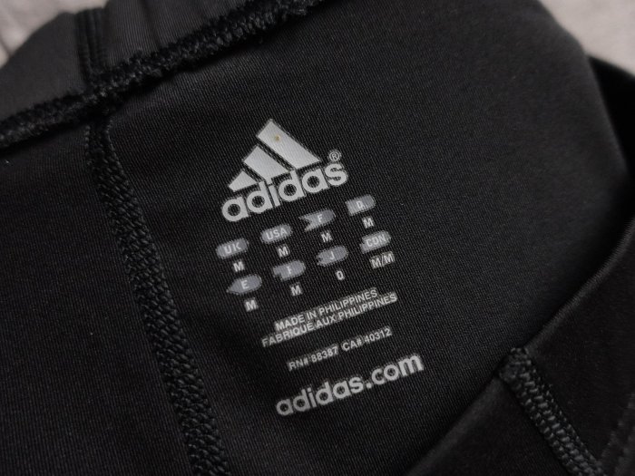 CA 愛迪達 adidas 黑色 緊身 瑜珈褲 彈性九分褲 M號 一元起標無底價E208 | Yahoo拍賣