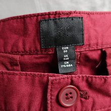CA 瑞典品牌 H&M 深紅 休閒短褲 EUR 50 一元起標無底價E447 | Yahoo拍賣