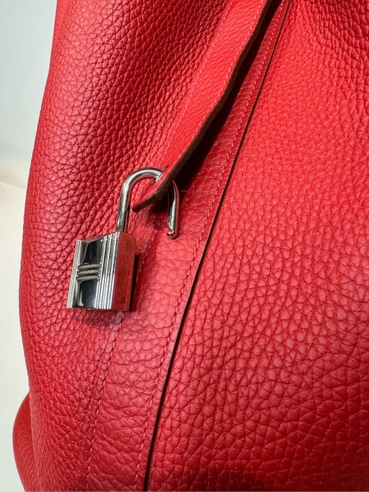 愛馬仕 VIP款 picotin lock 31 TGM 紅色系 TC皮 9新以上 | Yahoo拍賣