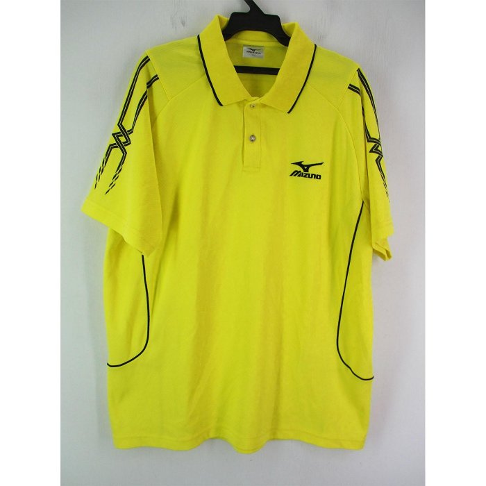 男 ~【Mizuno美津濃】螢光黃POLO衫 3XL號(6B55)~99元起標~ | Yahoo拍賣