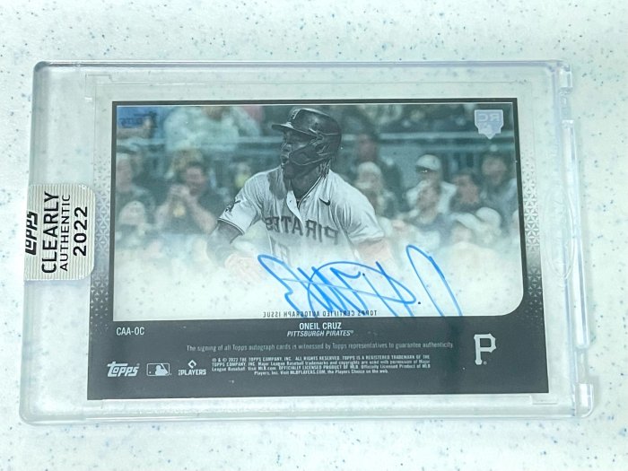 2022 TOPPS CLEARLY AUTHENTIC 匹茲堡海盜RC ONEIL CRUZ AUTOGRAPH CAA-OC | Yahoo拍賣