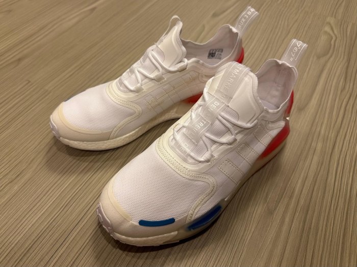 ☆一元起標☆adidas NMD_V3 Boost originals系列 藍/紅/白底配色跑步鞋 US:9.5 | Yahoo拍賣