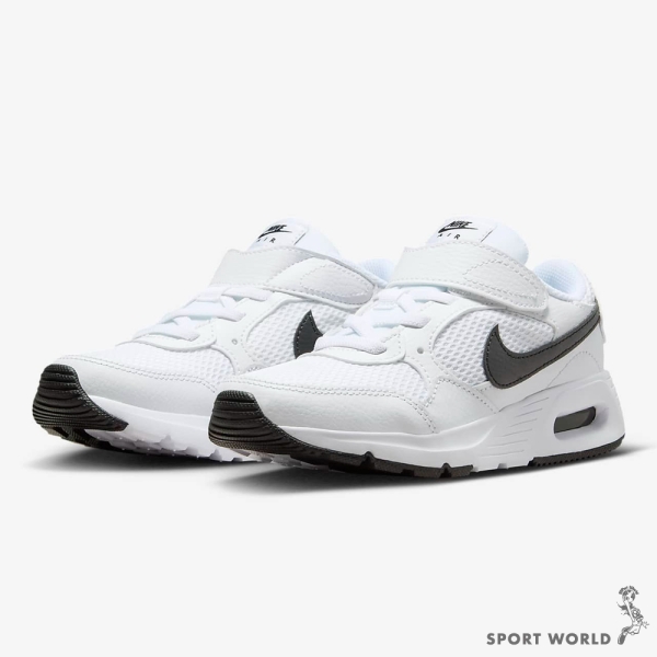 【現貨下殺】Nike 童鞋 中童 慢跑鞋 魔鬼氈 Air Max SC 白黑【運動世界】CZ5356-102 | 童鞋 | Yahoo購物中心