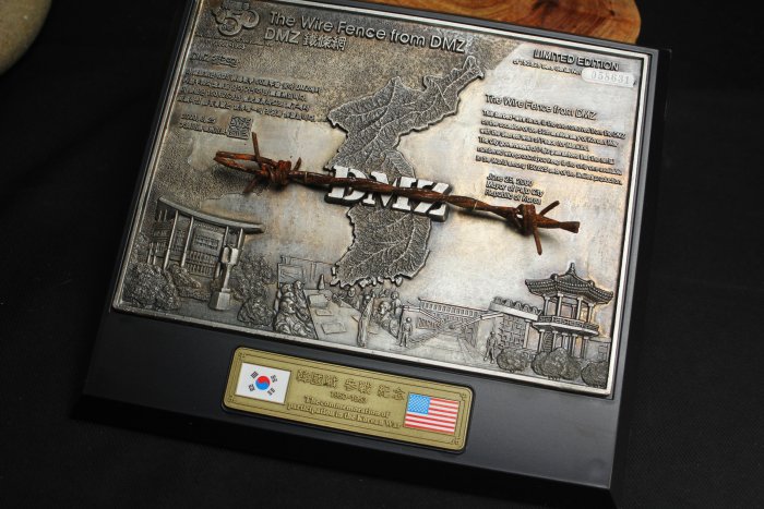 【桑園の】韓戰50週年 朝鮮半島軍事分界線（DMZ）鐵絲網 紀念模型 (委託品) Q 7490 A09 | Yahoo拍賣