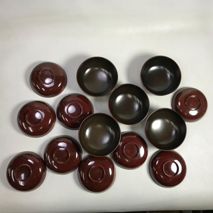 【藏舊尋寶屋】老日本 傳統漆工藝品 漆吸物碗/漆蓋碗 蓋付き御 共5碗9蓋 14入(一元起標)※2510301015623-1J※ | Yahoo拍賣