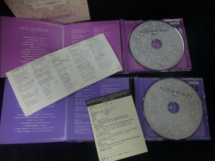 MWM 【二手CD】一元起標 奇異恩典-美聲禮讚精選篇/Best Of Voices 2CD 紙盒版 光碟台版 附英文歌詞 2CD皆片況佳 | Yahoo拍賣
