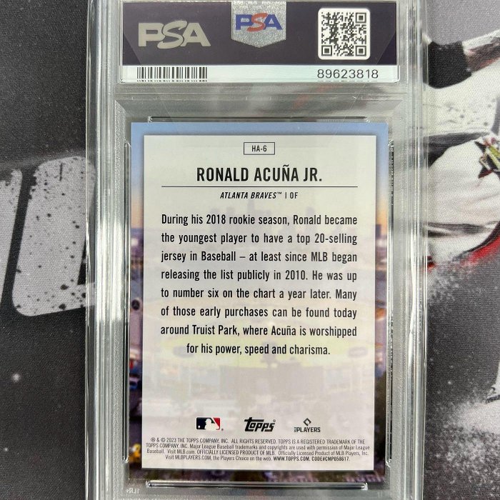 Ronald Acuña Jr. SSP PSA 9 鑑定卡 2023 Topps Home Field Advantage #HA6 | Yahoo拍賣