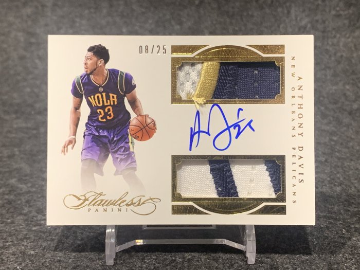 15-16 Flawless Anthony Davis auto 高端 卡面簽 暴力小腰子 限量 /25 簽跡爆藍 | Yahoo拍賣