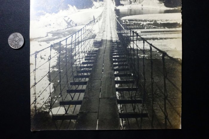 日治時期老照片 吊橋 24*28公分 郵41 0804 | Yahoo拍賣