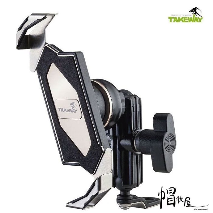 【帽牧屋】黑隼 TAKEWAY LA1 PH05 AnvR Z手機座 逆磁浮 後照鏡 減震 手機架 機車 速克達 | Yahoo拍賣
