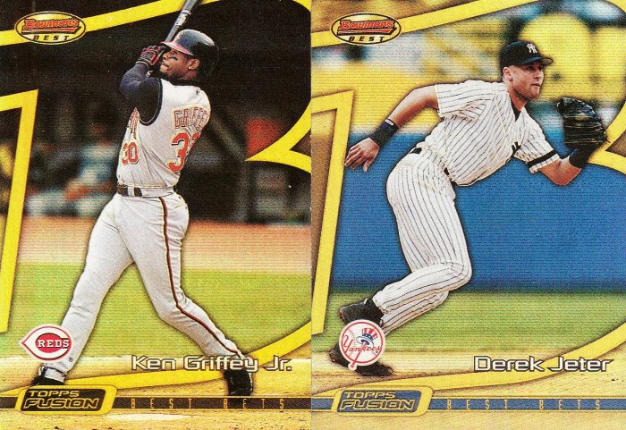 【JK7-6072】KEN GRIFFEY JR./DEREK JETER '01 BOWMAN BEST | Yahoo拍賣