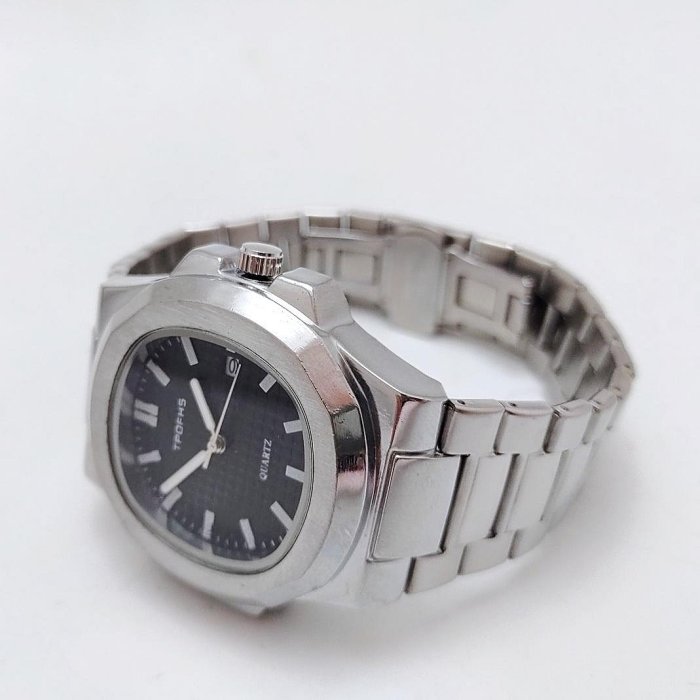 【timekeeper】 全新Nautilus鸚鵡螺風格大錶徑石英錶(日期顯示) | Yahoo拍賣