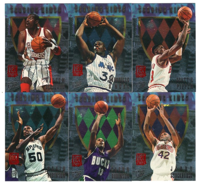 1995-96 Ultra Scoring Kings Set 12張一套一起賣有Jordan / Pippen / O'neal /海軍上將 ...