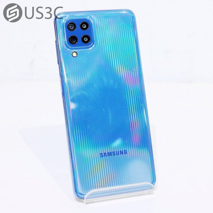 【US3C-青海店】【一元起標】三星 Samsung Galaxy M32 SM-M325F 6G/128G 4G 超鯊藍 6.4吋 支援藍牙 ...