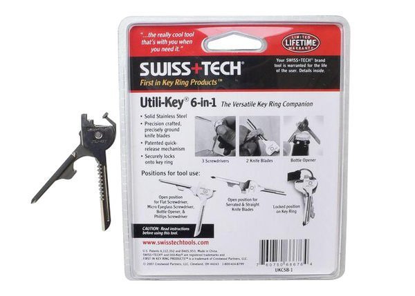 全新 正品瑞士科技 Swiss+Tech Utili-Key 6-in-1鑰匙工具 6合1多功能K6 | Yahoo拍賣