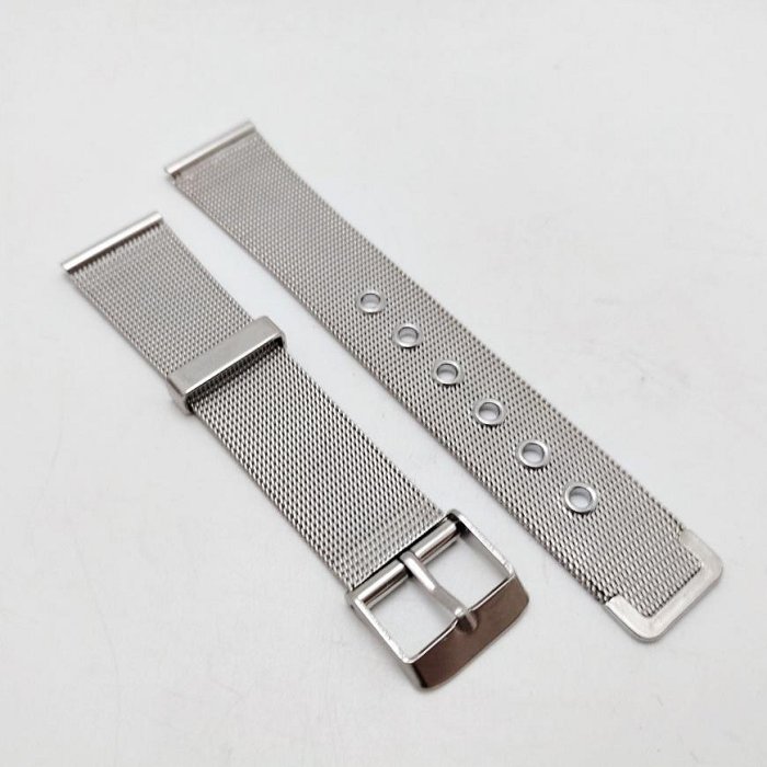 【timekeeper】 全新18mm不鏽鋼錶帶/米蘭帶+拆錶帶工具+錶耳針(銀色) | Yahoo拍賣