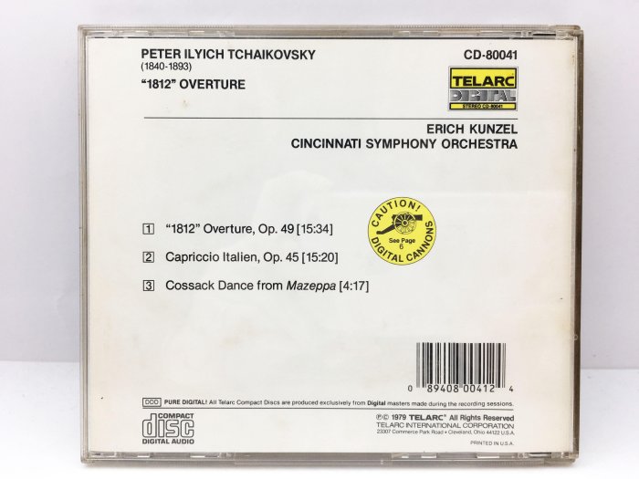 (小蔡二手挖寶網) Tchaikovsky 1812／無IFPI Telarc Digital CD 內容物及品項如圖 低價起標 | Yahoo拍賣