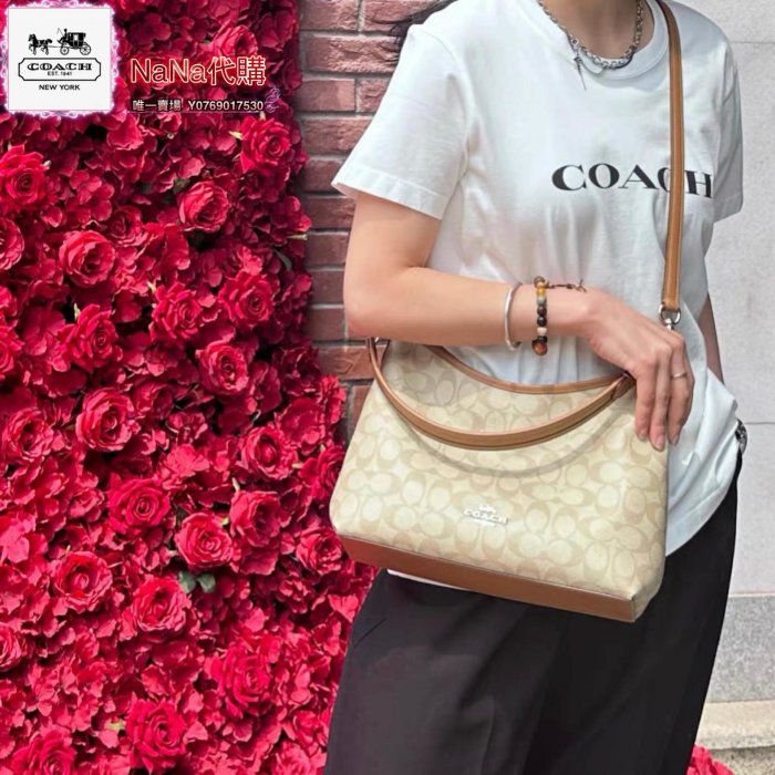 NaNa代購 Coach CR149 新款Laurel女士托特包 流浪包 斜背包 手提包 腋下包 附購證 | Yahoo拍賣