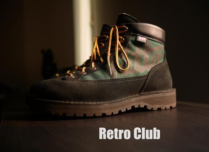 Retro CLUB【一元起標】【二手】聯名款 Danner x Patta Light Boot GTX 美國製 黑色 防水戶外登山靴 ...