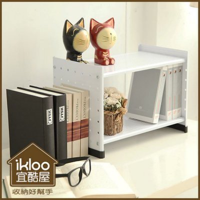 【ikloo】貴族風可延伸式組合書櫃/書架1入，4色可挑/可調高度置物架/桌上組合式收納架/書桌辦公桌置物架 | Yahoo拍賣
