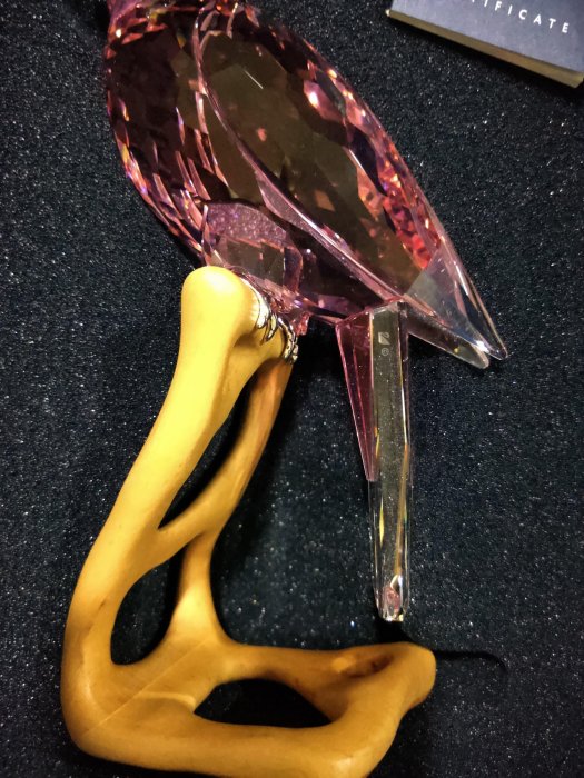 5/07'25 有現貨(4件巨型大鸚鵡)施華洛世奇 大型水晶 大嘴鳥黑金鋼綠玫瑰粉紅葵花(另大蜂虎鳥三寶鳥公牛奔騰馬美洲豹翠鳥 | Yahoo拍賣