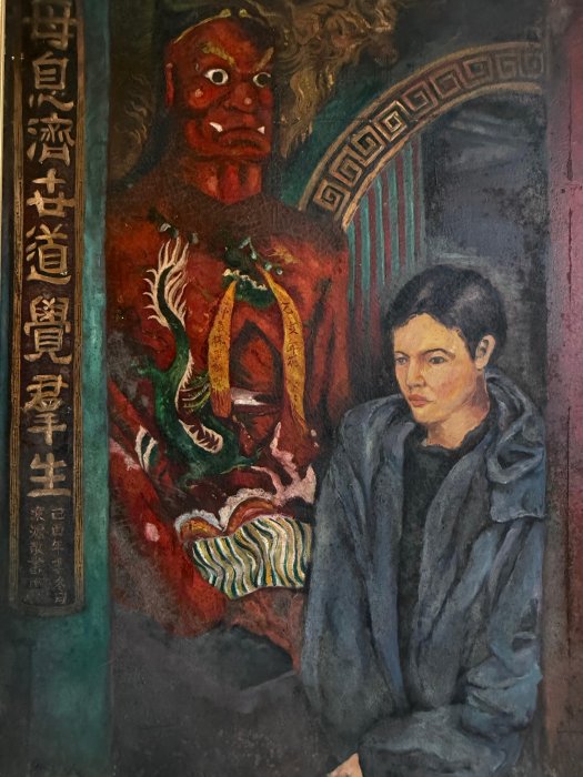 (天工）林天從油畫(典藏台灣美術藝術拍賣會藏品)，含框尺寸94*130公分（書畫藏品不與其它物件合併運費物件過大回頭車運送運費實報實銷）187 | Yahoo拍賣