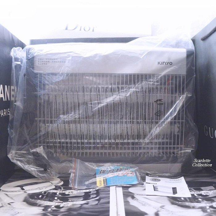 Scarlette【名品館】KINYO台灣公司貨無毒無害大型雙燈管雙面同時捕捉20W電擊式強力剎蟲飛蛾蒼蠅滅蚊燈家庭營業場所用一元起標 附鐵鍊可吊掛 | Yahoo拍賣